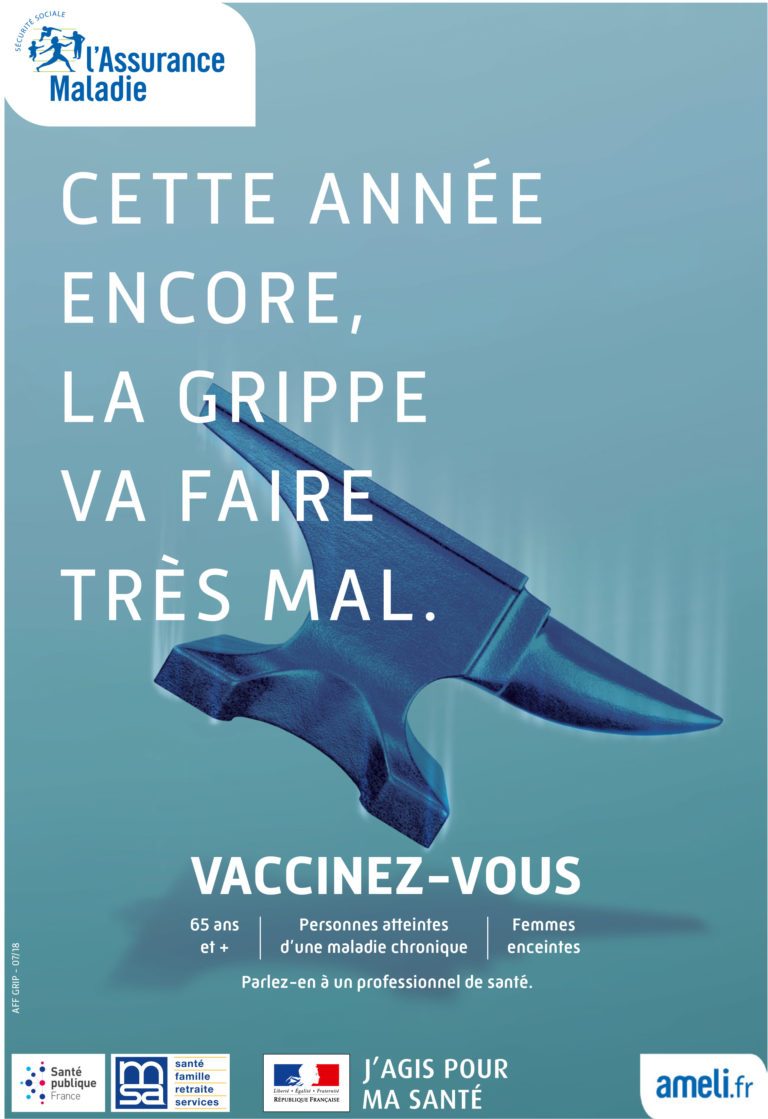« Cette année encore, la grippe va faire très mal », c'est le slogan de la campagne de ...